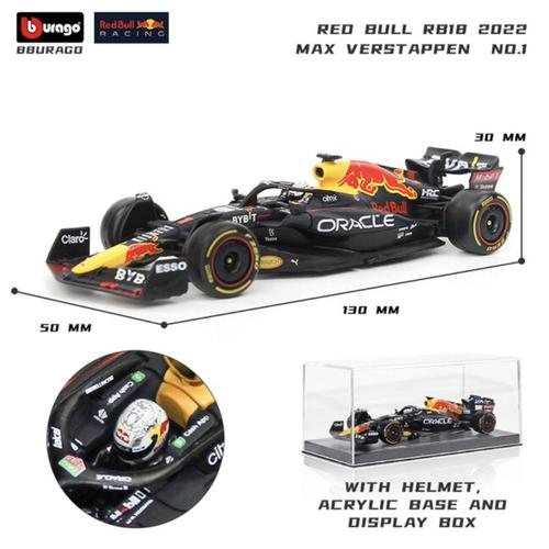 Jual Diecast 1/43 Bburago Red Bull RB18 - 2022 Formula 1 with Akrilik ...