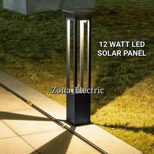 Jual LAMPU TAMAN SOLAR MINIMALIS OUTDOOR 12 WATT LED SOLAR TENAGA SURYA ...