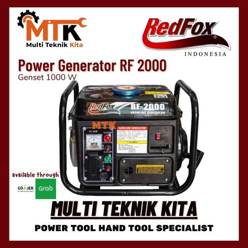 Jual Generator Genset mini 2tak 1000W Redfox RF2000 TERMURAH Starter ...