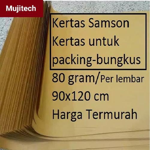 Jual KERTAS SAMSON COKLAT 80gr KERTAS UNTUK PACKING 90x120cm - Kab ...