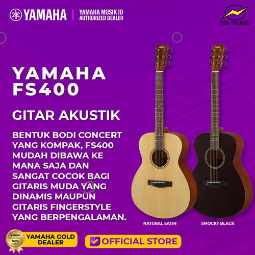 Promo Yamaha FS400 Gitar Akustik - Natural Satin, PACKING KAYU Cicil 0% ...