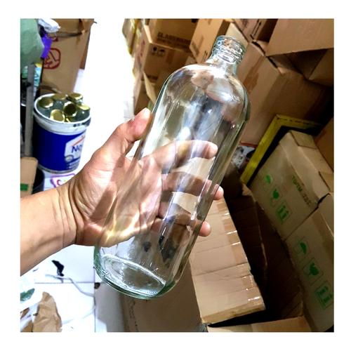 Jual BOTOL KACA BENING BOLLES BOTOL BENSIN 1 LITER - BTL TAMPA TUTUP ...