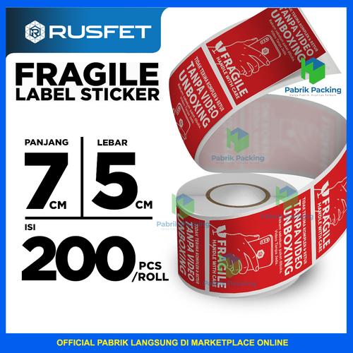Jual Stiker Unboxing Fragile Sticker Label Wajib Video Unboxing Per ...