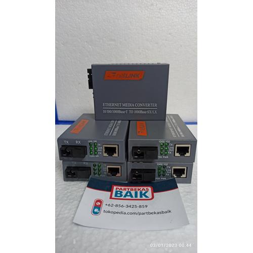 Jual Netlink HTB-GS-03 Gigabit Media Converter FO Fiber Optic to LAN ...