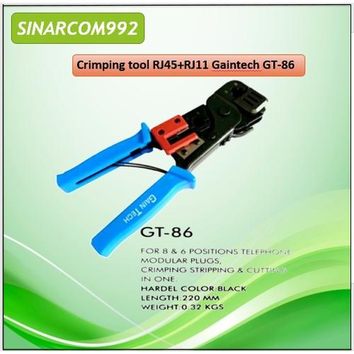 Jual Crimping tool RJ45+RJ11 Gaintech GT-86 - BARANG - Jakarta Pusat ...