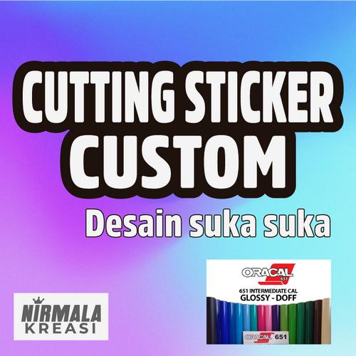 Jual Cutting Sticker Custom/Stiker/Sticker, Logo, Motor, Mobil ...