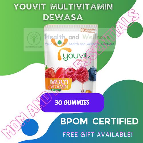 Jual YOUVIT MULTIVITAMIN DEWASA 30 GUMMY TABLET VITAMIN BERRY ADULT YOU ...