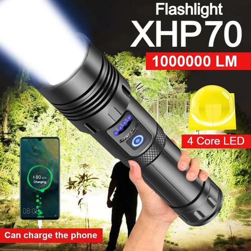 Promo Senter SWAT LED / Senter LED XHP-70 / Senter Cas USB Portable 7 ...