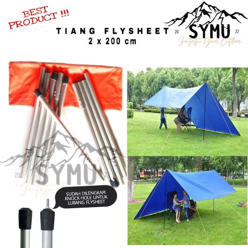 Jual Tiang Flysheet Frame Tiang Alumunium Penyangga Atap Tenda Camping ...