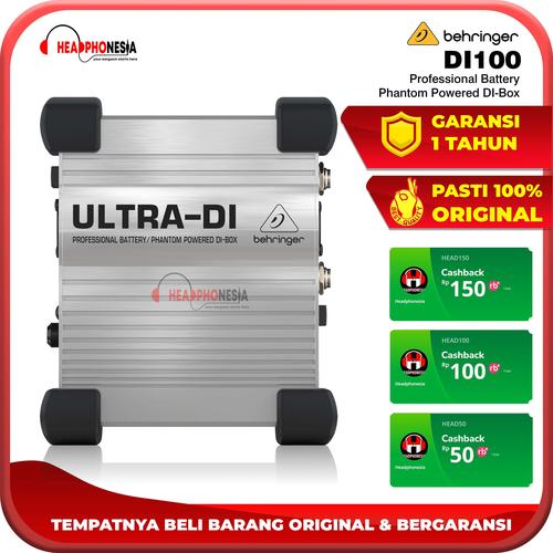 Jual Behringer DI100 / DI 100 - 1 Channel Active Direct Box - Jakarta ...