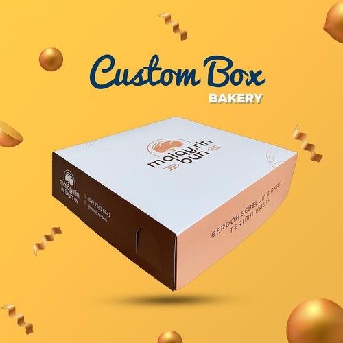 Jual cetak custom box cake tart kue bolu kemasan fullcolour dus ...