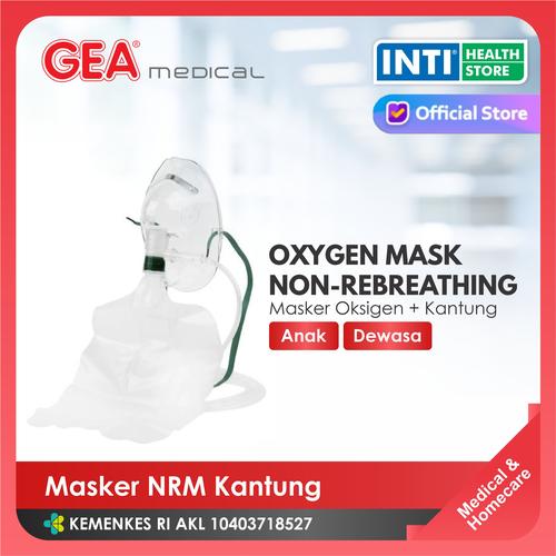 Jual GEA Medical | Masker Oksigen Non Rebreathing Mask | Masker NRM ...