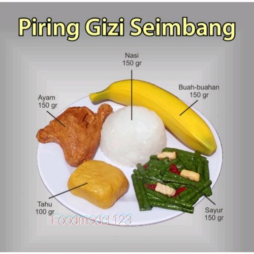 Jual Food model Piring Gizi Seimbang / Food Model Gizi Seimbang - Kota ...