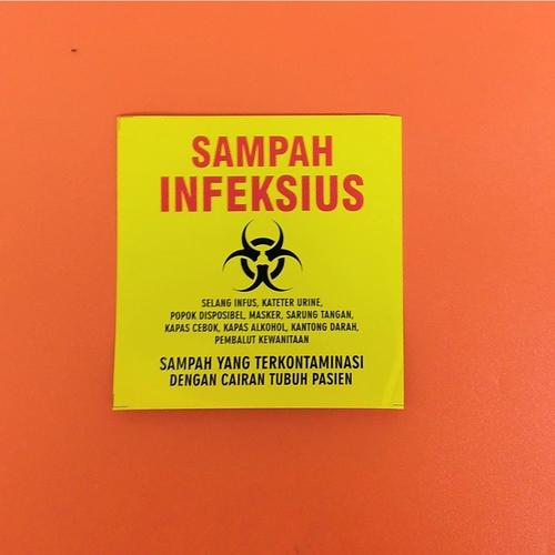 Jual Stiker Sampah Infeksus - Stiker Bahan Chromo Laminasi Glossy - Kab ...