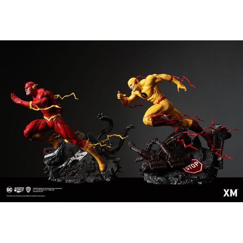 Jual XM Studios The Flash & Reverse Flash DC Comics FIGURE STATUE GK ...