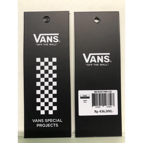 Jual Hangtag label vans label tag vans name tag price vans - 100 pcs ...