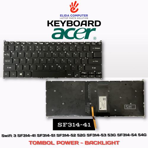 Jual Keyboard Acer Swift 3 SF314-56G SF314-54G SF314-41 SF314-41G ...