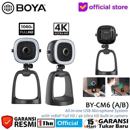 Promo Boya BY-CM6 A/B All in one USB Microphone with built-in Camera ...
