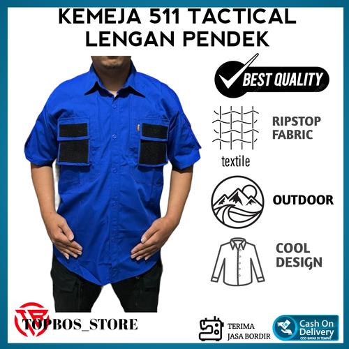 Jual KEMEJA TACTICAL LAPANGAN PDL 511 LENGAN PENDEK WARNA BIRU BENHUR ...