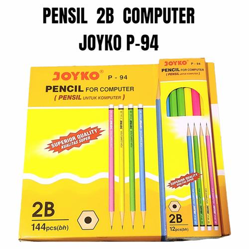 Jual Pensil 2B Joyko P94 P121 Warna Warni Isi 12 batang Untuk Komputer - P94 1 pack - Jakarta ...