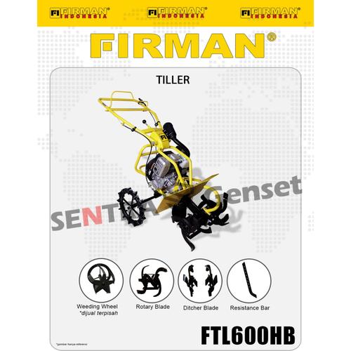 Jual FIRMAN Mesin Bajak Mini FTL 600HB Cultivator FTL 600 HB Parit ...