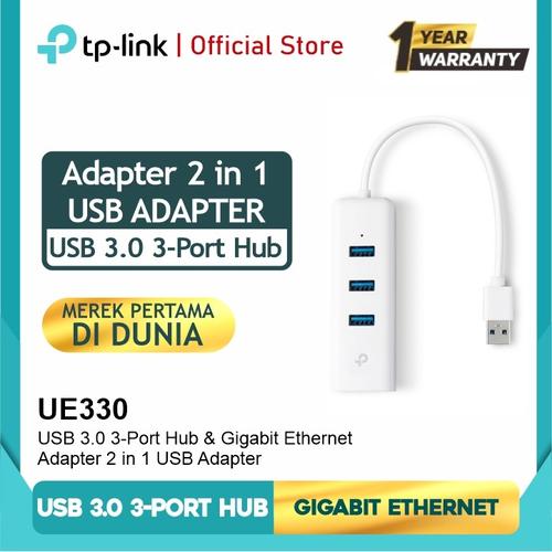 Jual TP-LINK UE330 USB 3.0 LAN / HUB 3 port Adapter - Kota Makassar ...