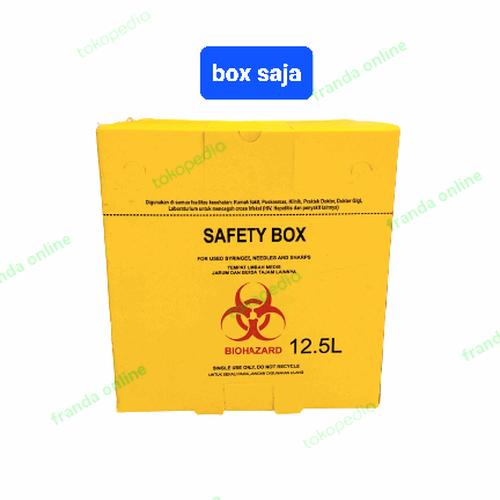 Jual Safety box medis 12.5 liter tempat limbah medis warna Kuning Box ...