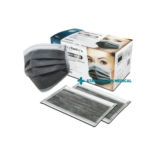 Jual Masker Medis Karet 4 ply Carbon Active OneMed box 50 pcs - Kota ...