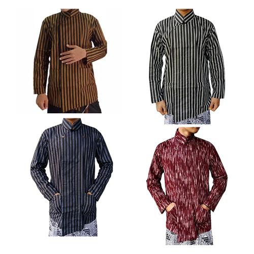 Jual Lurik model Surjan Jawa - Hitam, XXL - Kab. Bantul - sumbermili ...