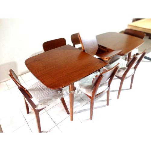 Jual meja extendable, set meja makan jati minimalis - Kab. Jepara ...