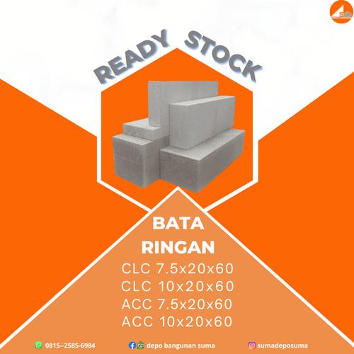 Jual BATA RINGAN ACC CLC Di Manado - ACC7.5x20x60 - Kota Manado - Suma Depo Bangunan | Tokopedia