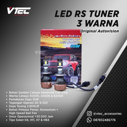 Jual LED Autovision Tuner RS 3 Warna - 9006 / HB4 - Kota Semarang ...