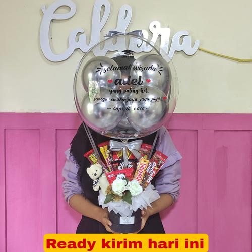 Jual box balon bouquet bucket balon bloom box buket - Biru - Jakarta ...