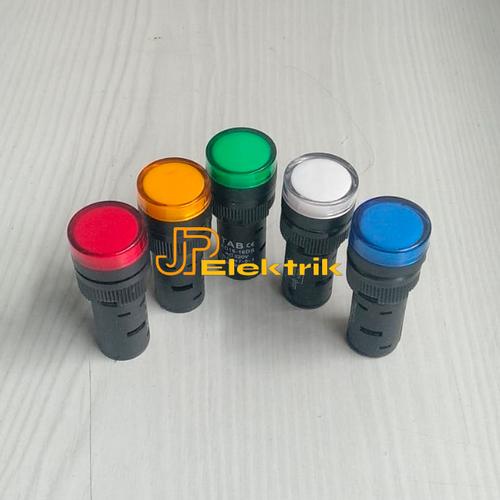 Jual Pilot lamp Panel LED 16mm 220V AC / Lampu Indikator Panel 16mm ...