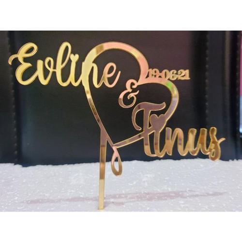 Jual Custom topper cake. Bahan akrilik. (Custom topper cake birthday ...