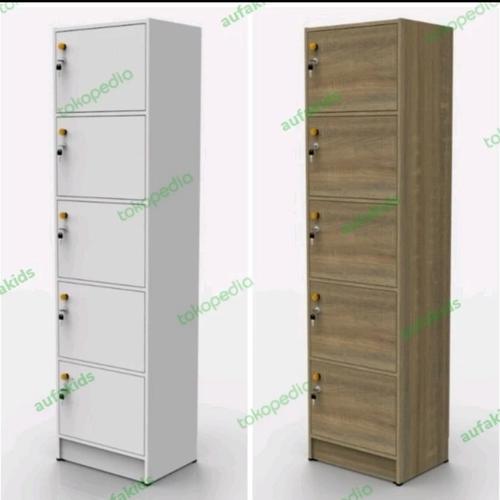 Jual Aufa Lemari locker loker 5 pintu kunci rak susun tingkat kayu ...