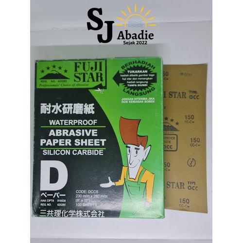 Jual Amplas Air Lembaran FUJI STAR Grit 80 - 2000 - GRIT 120 - 1200 ...