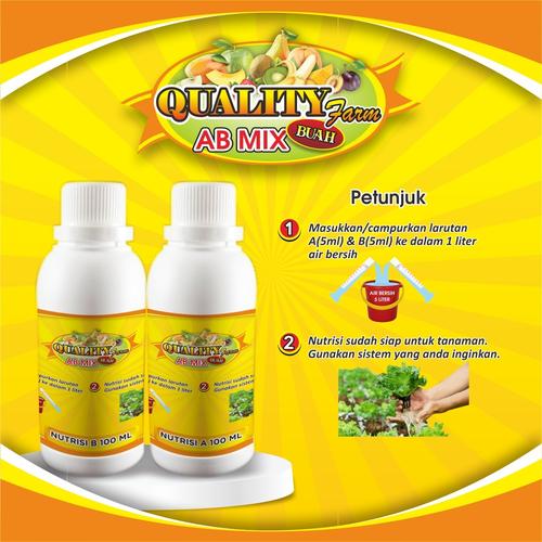 Jual AB MIX BUAH SIAP PAKAI 200 ML nutrisi hidroponik pupuk buah cair ...