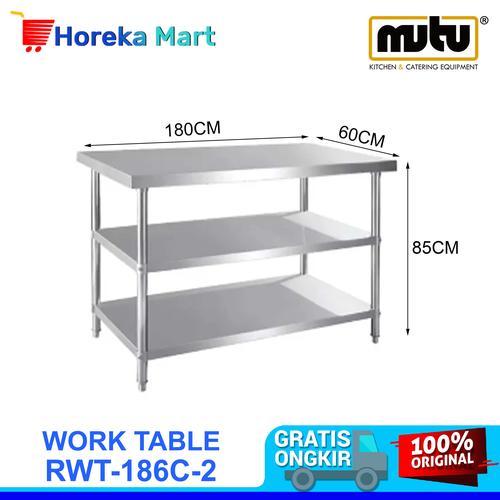 Jual Working Table / Work Table / Meja Dapur 1.8M 3 Plat RWT-186C-2 ...