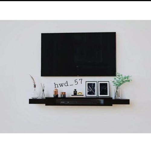 Jual Rak Tv Dinding Minimalis Melayang#size#p:120 cm L:20 cm tebel :6cm ...