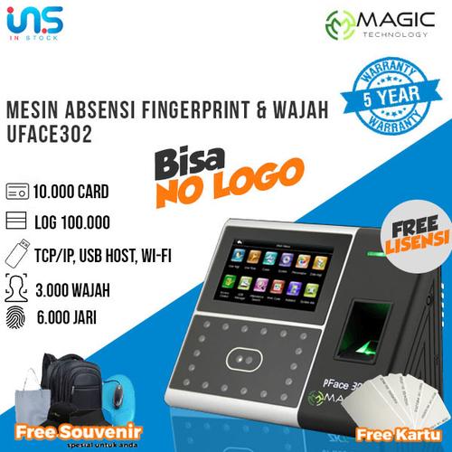 Jual Mesin Absensi Fingerprint dan Wajah ZKTECO MAGIC FIFACE ORIGINAL ...