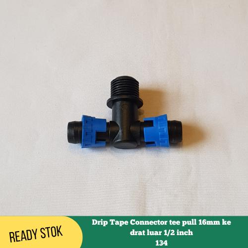 Jual Drip Tape Connector tee pull 16mm ke drat luar 1/2 inch 134 - Kota ...
