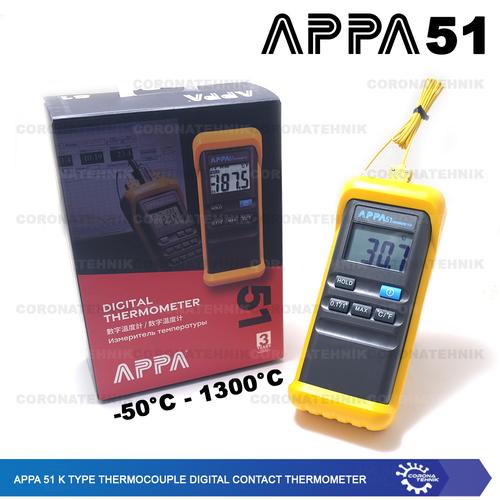 Jual APPA 51 K Type Thermocouple Digital Contact Thermometer - Taiwan - Jakarta Barat - Corona ...