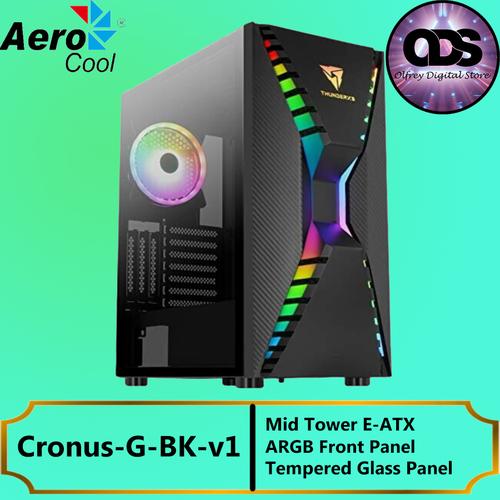 Jual Casing Aerocool ARGB Cronus V1 / Cronus-G-BK-V1 / Panel Mid Tower ...