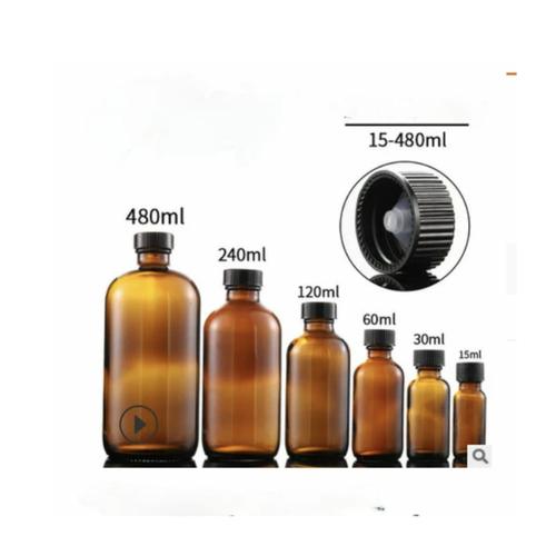 Jual Botol lotion oil Botol kaca 240ml 250ml Botol Coklat kaca ...