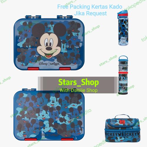 Jual Smiggle Disney Mickey Mouse Small & Medium Bento / Lunchbox ...