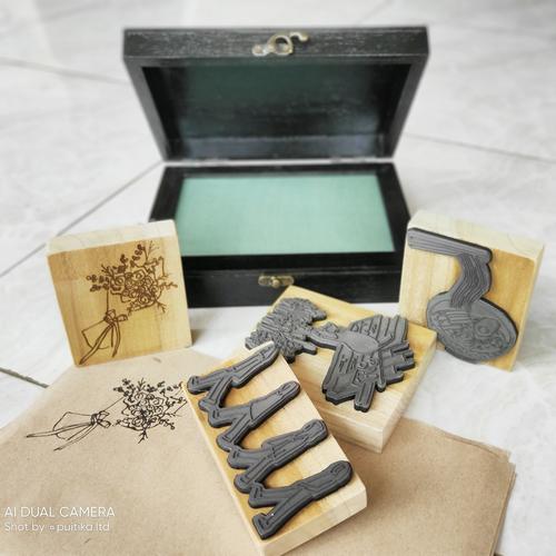 Jual Custom stempel sablon - stempel plastik kemasan set - Kab ...