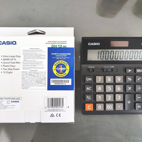Jual KALKULATOR CASIO 12 DIGIT DH 12 ORIGINAL - Jakarta Utara ...