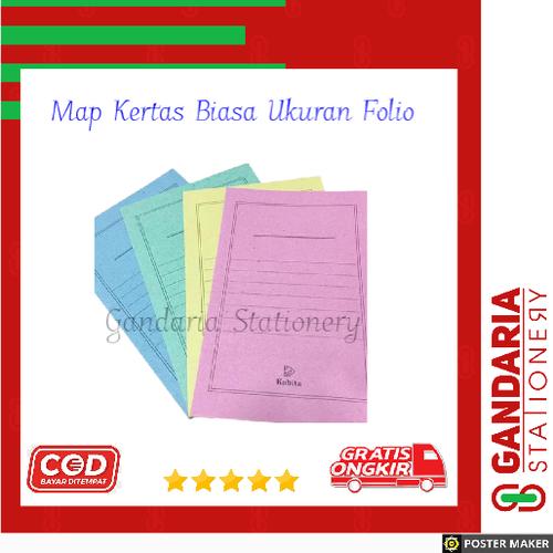 Jual MAP KERTAS BIASA /STOPMAP/ MAP KERTAS KANTOR/ MAP KANTOR FOLIO 1 ...
