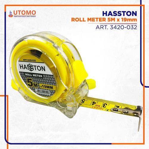Jual HASSTON Meteran 5m transparant / Meteran Tangan /Meteran Roll 5 ...